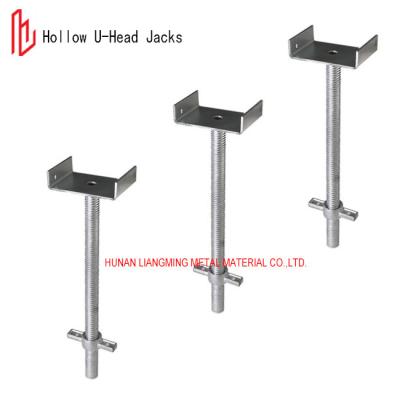 China Adjustable Hollow Scaffolding U Head Jack Q235B EN74 AS1576.2 34mm 400mm for sale