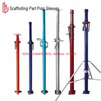 China Q235 Q345 Adjustable Scaffolding Prop Sleeve Heavy Duty Steel Prop 800-5000mm for sale