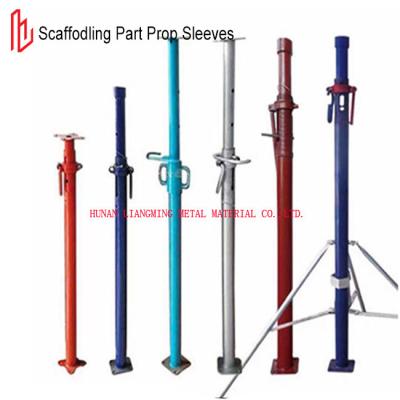 China Q235 Q345 Adjustable Scaffolding Prop Sleeve Heavy Duty Steel Prop 800-5000mm for sale