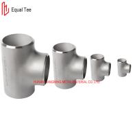 China Seamless Butt Welded Equal Tee Pipe Fitting Stainless Carbon Steel NPS 1/2 to 24 for sale
