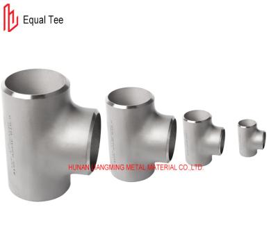 China Seamless Butt Welded Equal Tee Pipe Fitting Stainless Carbon Steel NPS 1/2 to 24 for sale