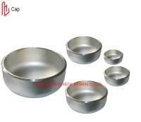 China Seamless Carbon Steel Pipe Cap NPS 1/2 to 24 Sand Blasted Black Painted for sale