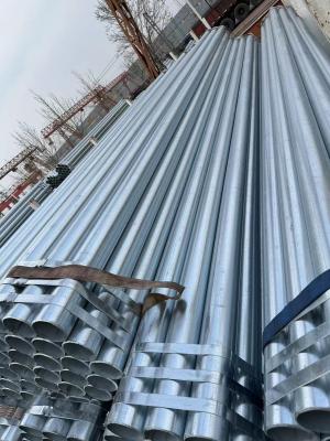 China Hot Dipped Galvanized Steel Pipe ASTM A53 BS1387 EN10255 Round Tube Zinc Coating 200-500g/m2 for sale