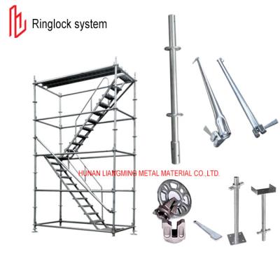 China Q235B Q345B Ringlock Scaffolding System AS 1576.3 Standard 48.3mm OD for Construction for sale
