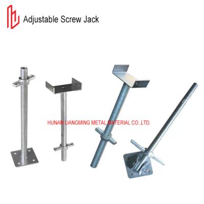 China Q235 Adjustable Scaffolding Screw Jack Base Galvanized Painted 35mm 600mm for sale