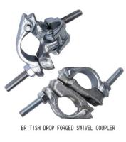 China Hot Dip Galvanized Scaffolding Spare Parts 1.05kg Fixed Clamp Drop Forged Double Coupler for sale
