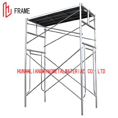 China Steel Portal Frame Scaffolding H Frame Walkthrough Frame 48.3mm OD 1.8m Height for sale