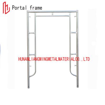 China Walk Through Frame Scaffolding 1.625 OD Steel Frame 3ft Width 6ft 7in Height for sale
