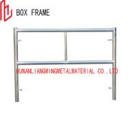 China Walk Through Frame Scaffolding 1.625 OD 3ft Width 6ft 7in Height Steel Frame for sale