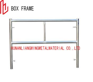 China Walk Through Frame Scaffolding 1.625 OD 3ft Width 6ft 7in Height Steel Frame for sale