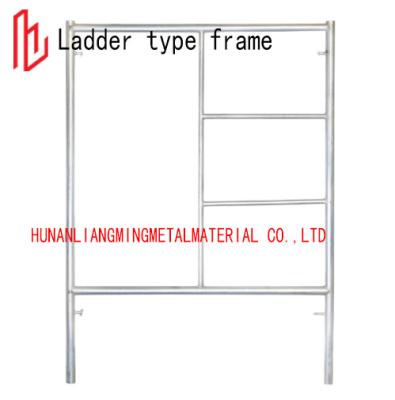 China Ladder Type Frame Scaffolding 1.625 OD 3ft Width 6ft 7in Height for Construction for sale