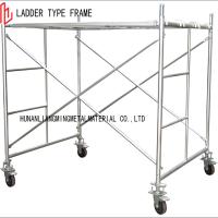 China Steel Ladder Type Scaffolding Frame 1.625 OD 3ft Width 6ft 7in Height for Construction for sale