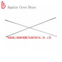 China Q235 Steel Cross Brace for Frame Scaffolding 21x1.4mm 1.9-3kg for sale