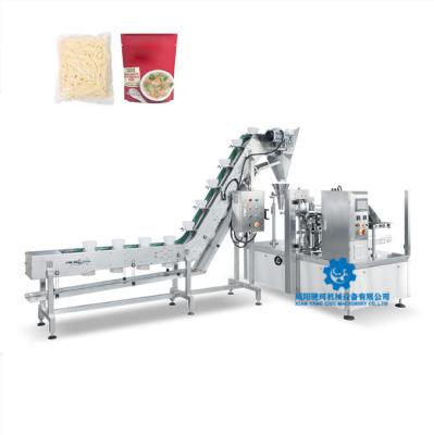 China Special-Shaped Bag Semi-Automatic Packaging Machine with Bowl Elevator and Manual Cutting for sale