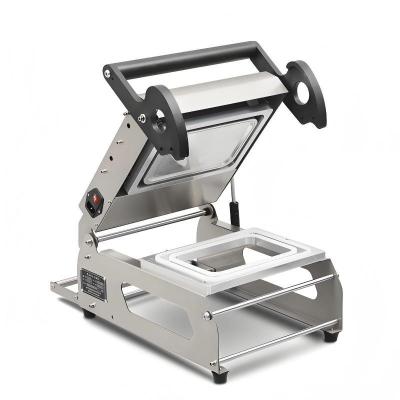 China Stainless Steel Manual Heat Sealer Machine FR220E with Adjustable Temperature CE Certified for Food Tray Sealing for sale