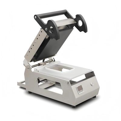 China 304 Stainless Steel Manual Tray Sealer FR160E with Adjustable Temperature and Labor-saving Design for Food Packaging for sale