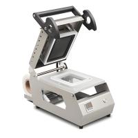 China Compact Tabletop Tray Sealing Machine DQ-6 with Adjustable Temperature Control Ergonomic Handle and CE Certification for sale