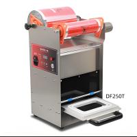 China Plastic Material Tray Electric Sealer DF250T High Quality Semi-Automatic Fast Food Box Tray Sealer Machine for sale