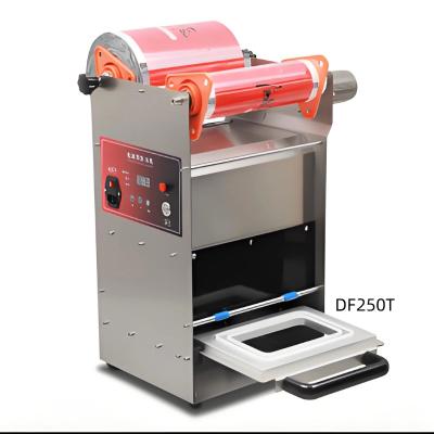 China Plastic Material Tray Electric Sealer DF250T High Quality Semi-Automatic Fast Food Box Tray Sealer Machine for sale