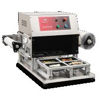 China Fully Automatic  Pneumatic Tray Sealing Machine CH-QF430T-S with Food Grade Stainless Steel and 6061 Anodized Aluminum Mold for Fresh Food Packaging for sale