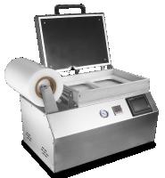 China 304 Stainless Steel Fully Automatic Touchscreen Plastic Tray Vacuum Skin Sealing Machine DQ380VST for Fast Food Packaging for sale