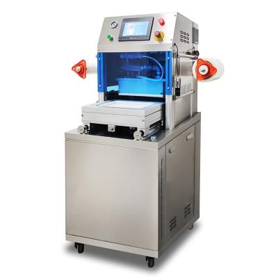 China Fully Automatic Vertical Vacuum Skin Sealing Machine DQ305VSL with Food Grade Stainless Steel and 6061 Anodized Aluminum Mold for Food Containers for sale