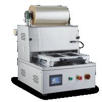 China Desktop Portable Precise Gas Injection Food Grade 304 Stainless Steel Tray Sealing Machine DQ450T-E for Modified Atmosphere Packaging for sale