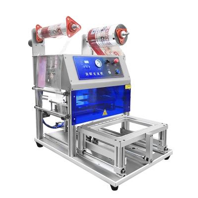 China Fully Automatic Tray Sealer QF430THX-E with Food Grade Stainless Steel and 6061 Anodized Aluminum Mold for Modified Atmosphere Packaging for sale
