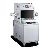 China Automatic Vertical Tray Sealer DQ305L-E with Food Grade Stainless Steel and 6061 Anodized Aluminum Mold for Modified Atmosphere Packaging for sale
