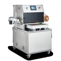 China Commercial Automatic Modified Atmosphere Tray Sealer DQ440L-E with Food Grade 304 Stainless Steel and 6061 Anodized Aluminum Mold for sale