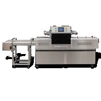 China Automatic  Modified Atmosphere Packing Line Horizontal Push Rod Continuous Type DQ810TG-E Airflow Displacement Tray Sealer for sale