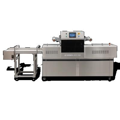 China Automatic  Modified Atmosphere Packing Line Horizontal Push Rod Continuous Type DQ810TG-E Airflow Displacement Tray Sealer for sale