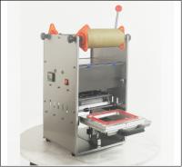 China Electric Manual Milk Tea Sealing Machine with Food-Grade Stainless Steel Body and 6061 Anodized Aluminum Mold for sale