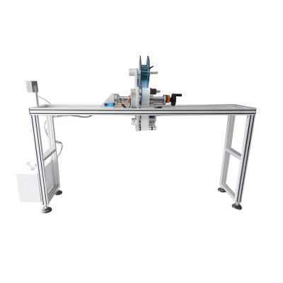 China Fully Automatic Flat Gantry Labeling Machine CH-605K Paper Box Labeling Machine, Assembly Line Labeling Machine for sale