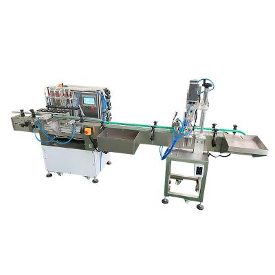 China Fully Automatic Magnetic Pump Mineral Water Filling Machine CH-600XGGZ Glass Water Liquid Capping Machine for sale