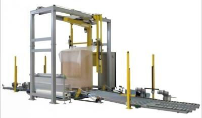 China Arm Wrapping Machine Surrounding Film Pallet Wrapper with Top Film Covering Packing Full Automatic Spiral Arm Winding Machine for sale