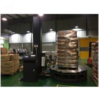 China Full Automatic Electric Motor PLC Controlled Food Packaging Spiral Arm Wrapping Machine with Plastic Film Covering for sale