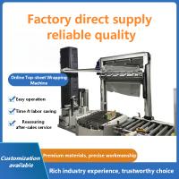 China CHIC Electric Fully Automatic OnlineTop-Cover Stretch Film Pallet Wrapping Machine with Motor & PLC for Food Beverage Packaging for sale