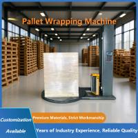 China Automatic Pallet Wrapping Machine Vertical Turntable Wrapper Pre-stretch Film Wrapping Machine Automatic Film Wrapper for sale