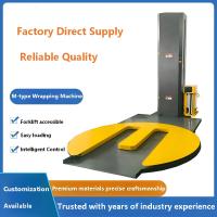 China CE and PLC Custom M-type Forklift-operated Wrapping Packer with No Ramp Required for Loading for Wrapping of Pallets for sale