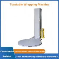 China Electric Automatic Pre-Stretch Film Wrapping Machine Pallet Turntable for Beverage Chemical Packaging Motor Driven PLC for sale