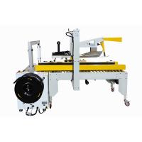 China Automatic Carton Flap Folding Sealing & Strapping All-in-One Machine Carton Sealing & Strapping Machine Tape Carton Sealer for sale