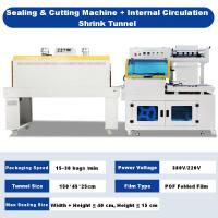 China Fully Automatic High-Speed L-Type Sealing Cutting Heat Shrink Wrapping Machine PLC-Controlled Food Cartons Cans Tableware for sale