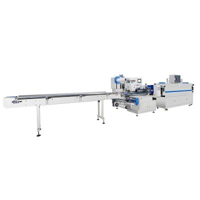 China Fully Automatic CHIC Brand Pillow Heat Shrink Film Packaging Machine for Tableware Bottles Milk Tea & Cosmetic Wrapping for sale