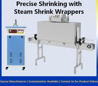 China Fully Automatic Electric PLC-Controlled Steam Heat Shrink Wrapping Machine PVC/PET Film Sleeve Wrapper for Beverage Bottles Cans for sale
