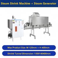 China Fully Automatic Electric PLC-Controlled Steam Heat Shrink Wrapping Machine PVC/PET Film Sleeve Wrapper for Beverage Bottles Cans for sale