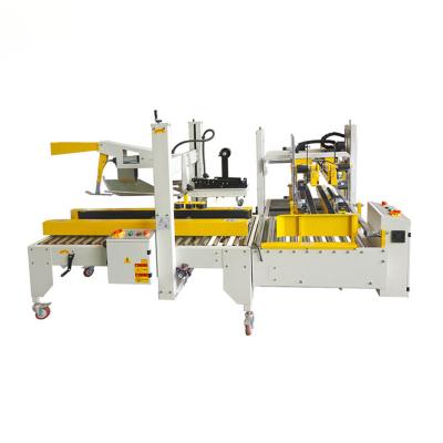 China Automatic H-Type Carton Sealing Machine with Flap Folding and Four-Corner H-Box Sealing for Food Packaging for sale