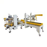 China Automatic H-Type Carton Sealing Machine with Flap Folding and Four-Corner H-Box Sealing for Food Packaging for sale