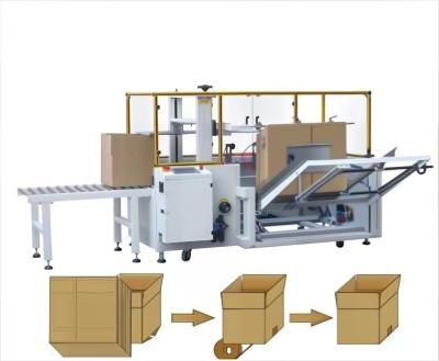 China Automatic Cartoning Machine Vertical Unboxing Forming Bottom Straight Tape Sealing Packaging Equipment for Production Lines for sale