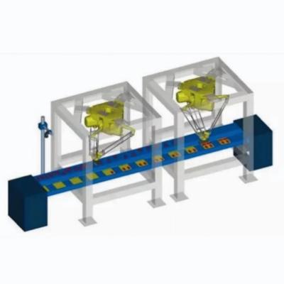 China Fully Automatic High Speed Pneumatic Spider Hand Packing Machine for Food Soft Bags and Cartons/Paper Packaging for sale